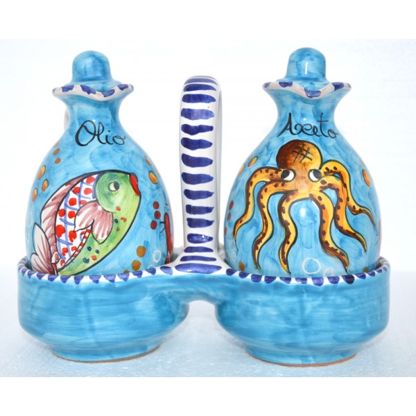 Seasoning set Fishes light blue | Oil and Vinegar | Piccadilly Costa d ...