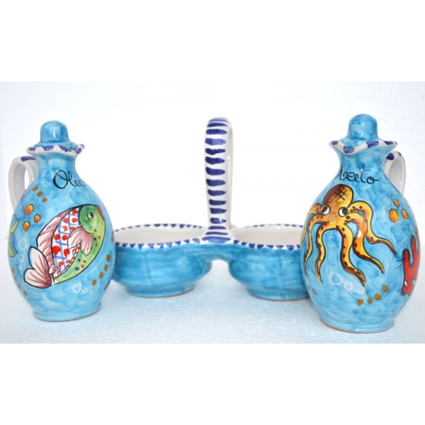 Seasoning set Fishes light blue | Oil and Vinegar | Piccadilly Costa d ...