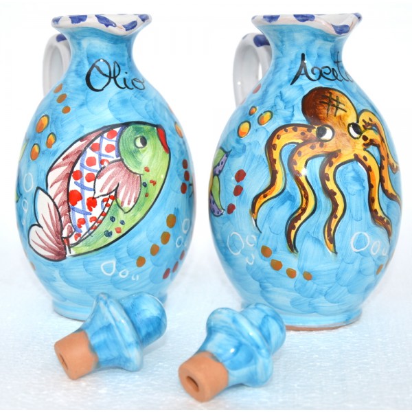 Seasoning set Fishes light blue | Oil and Vinegar | Piccadilly Costa d ...