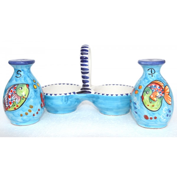 Seasoning set Fishes light blue | Oil and Vinegar | Piccadilly Costa d ...