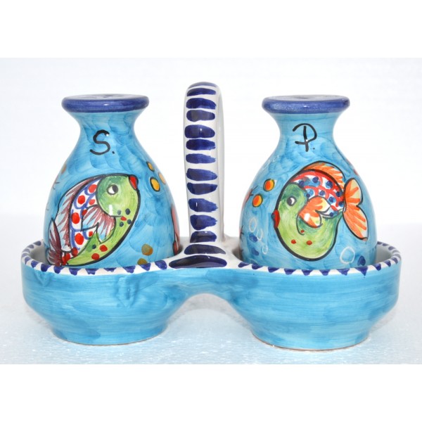 Seasoning set Fishes light blue | Oil and Vinegar | Piccadilly Costa d ...